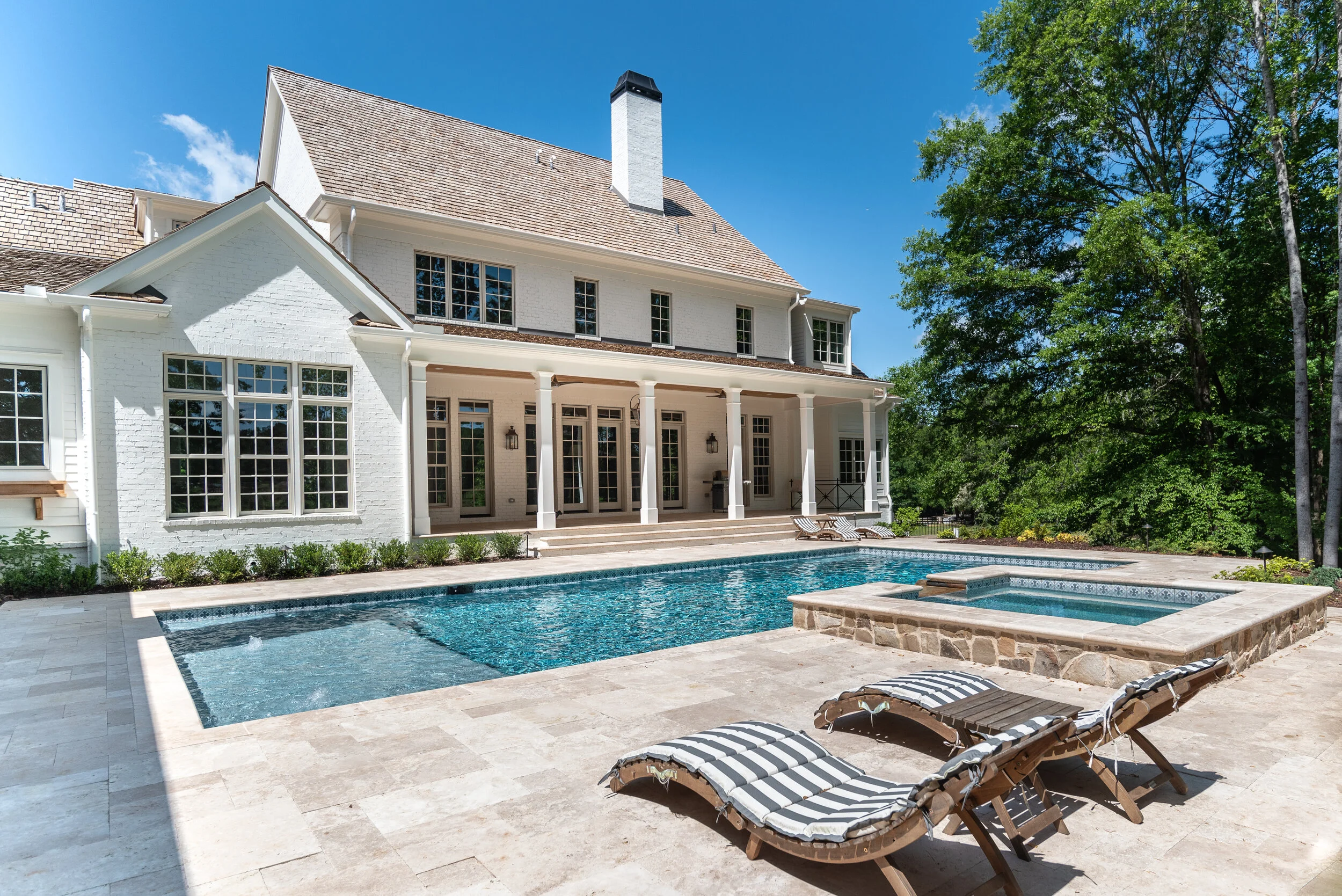 Pool, Spa, Landscaping, Hardscaping Project in Milton, GA — Peach State ...