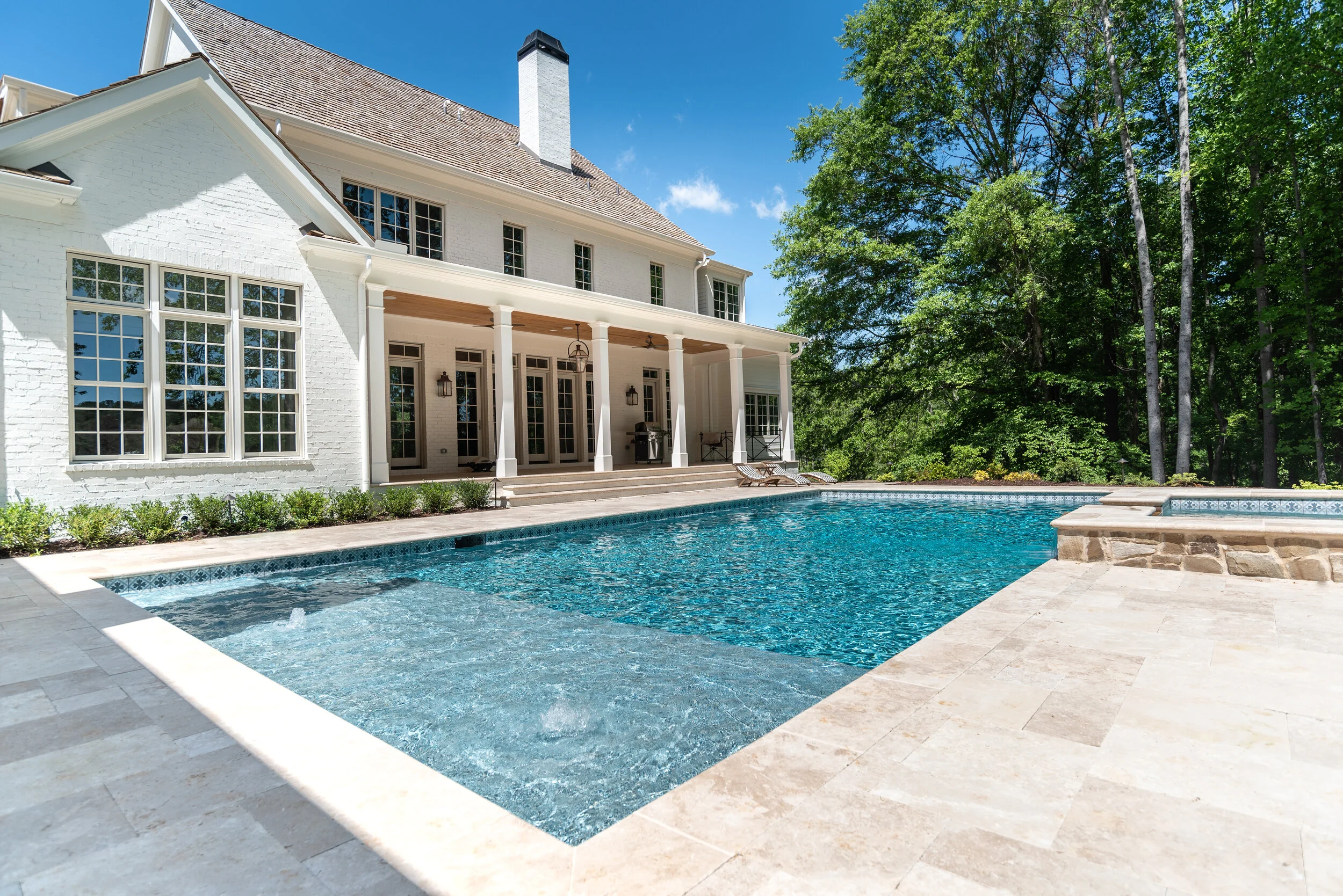 Pool, Spa, Landscaping, Hardscaping Project in Milton, GA — Peach State ...
