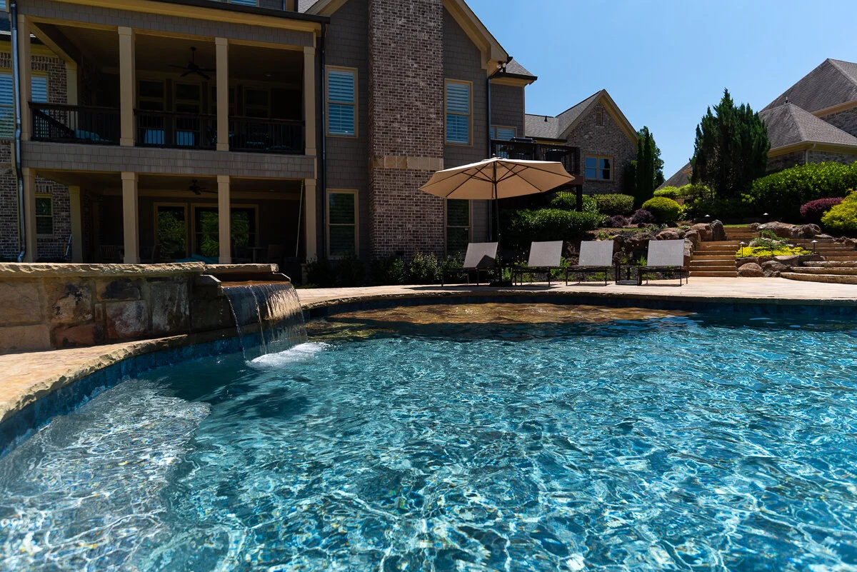 Deluxe Backyard in Marietta, GA — Peach State Pool Service & Builders