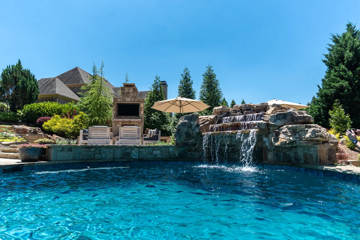 Deluxe Backyard in Marietta, GA — Peach State Pool Service & Builders