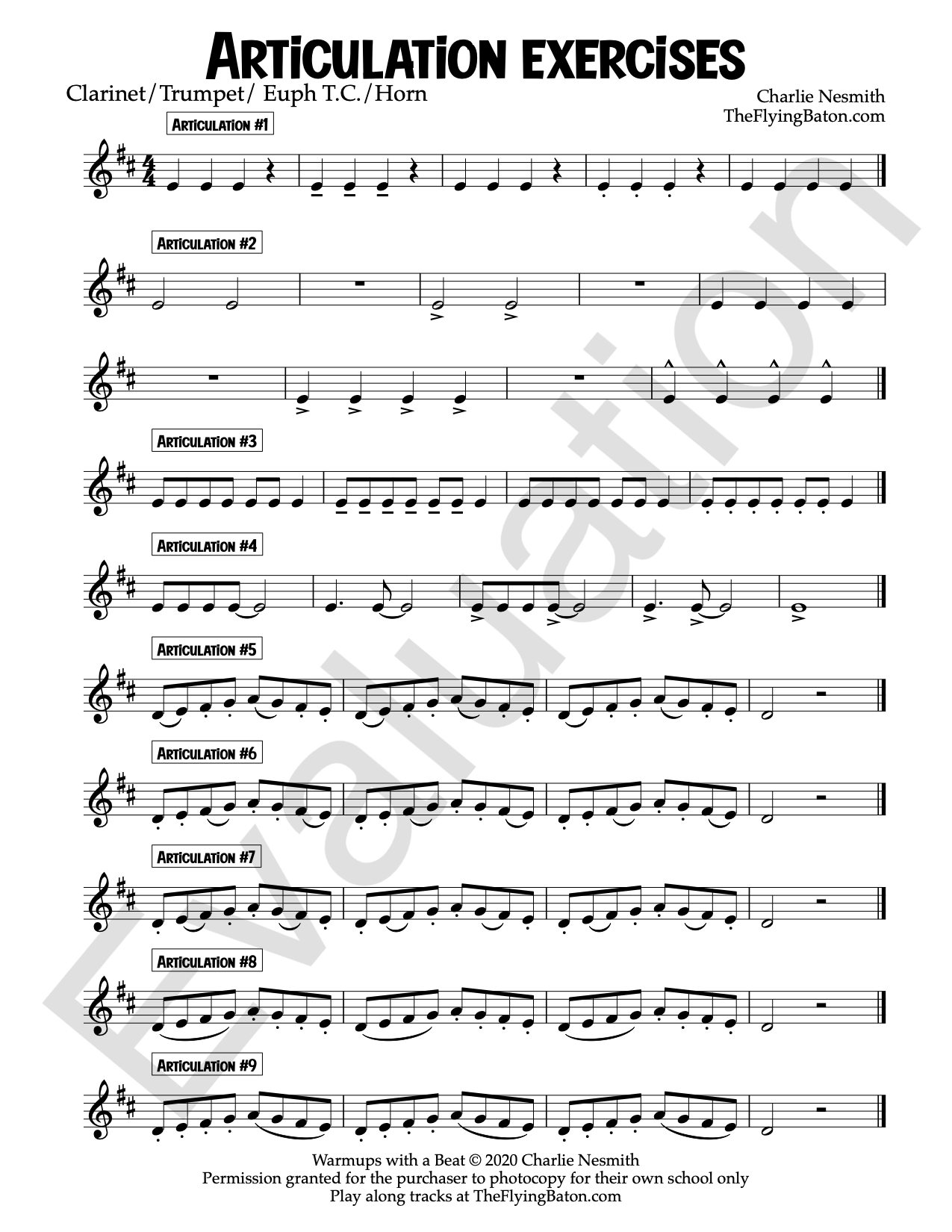 Warmups with a Beat Fundamentals Packets for young band — The Flying Baton