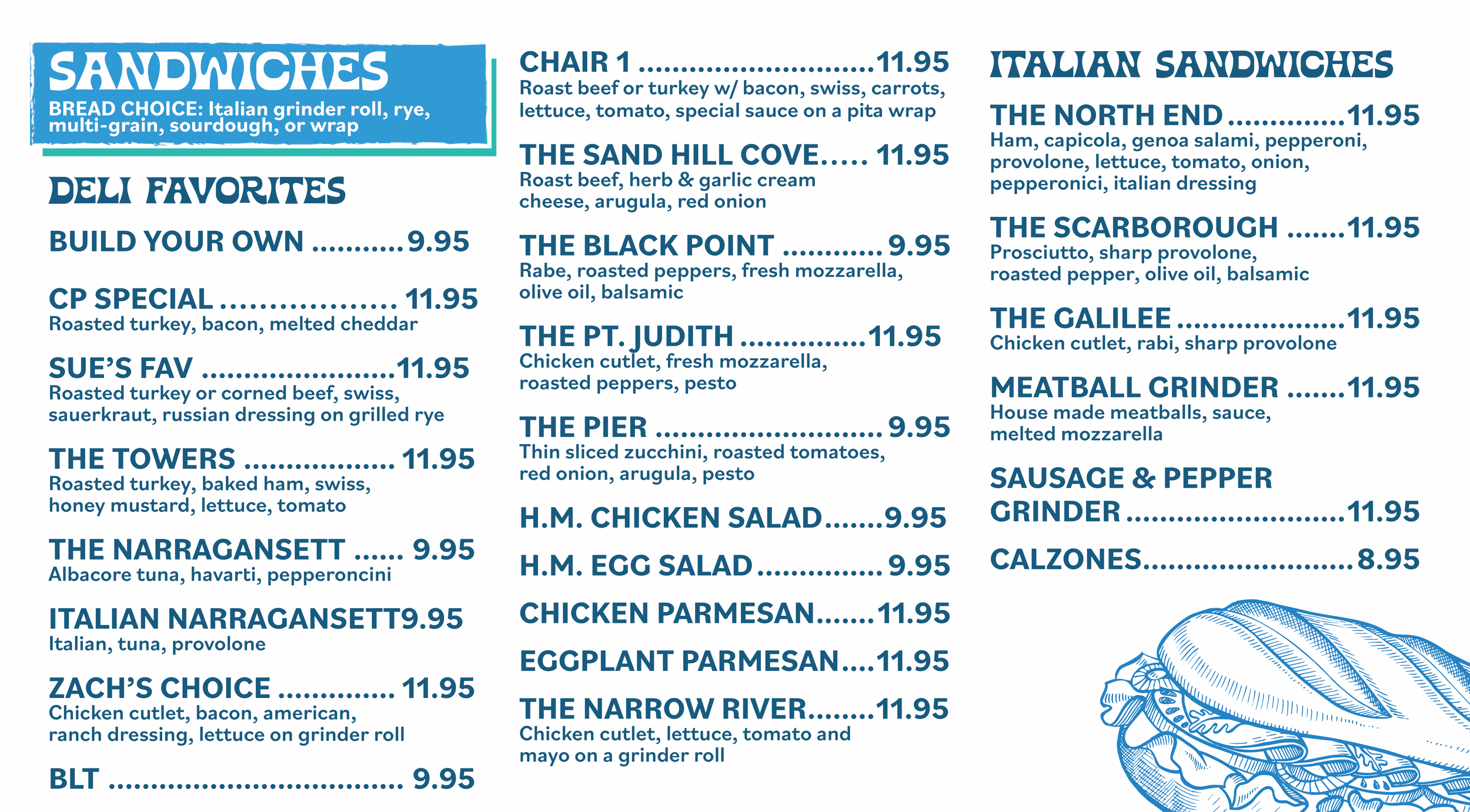 MENU — Surfside Deli