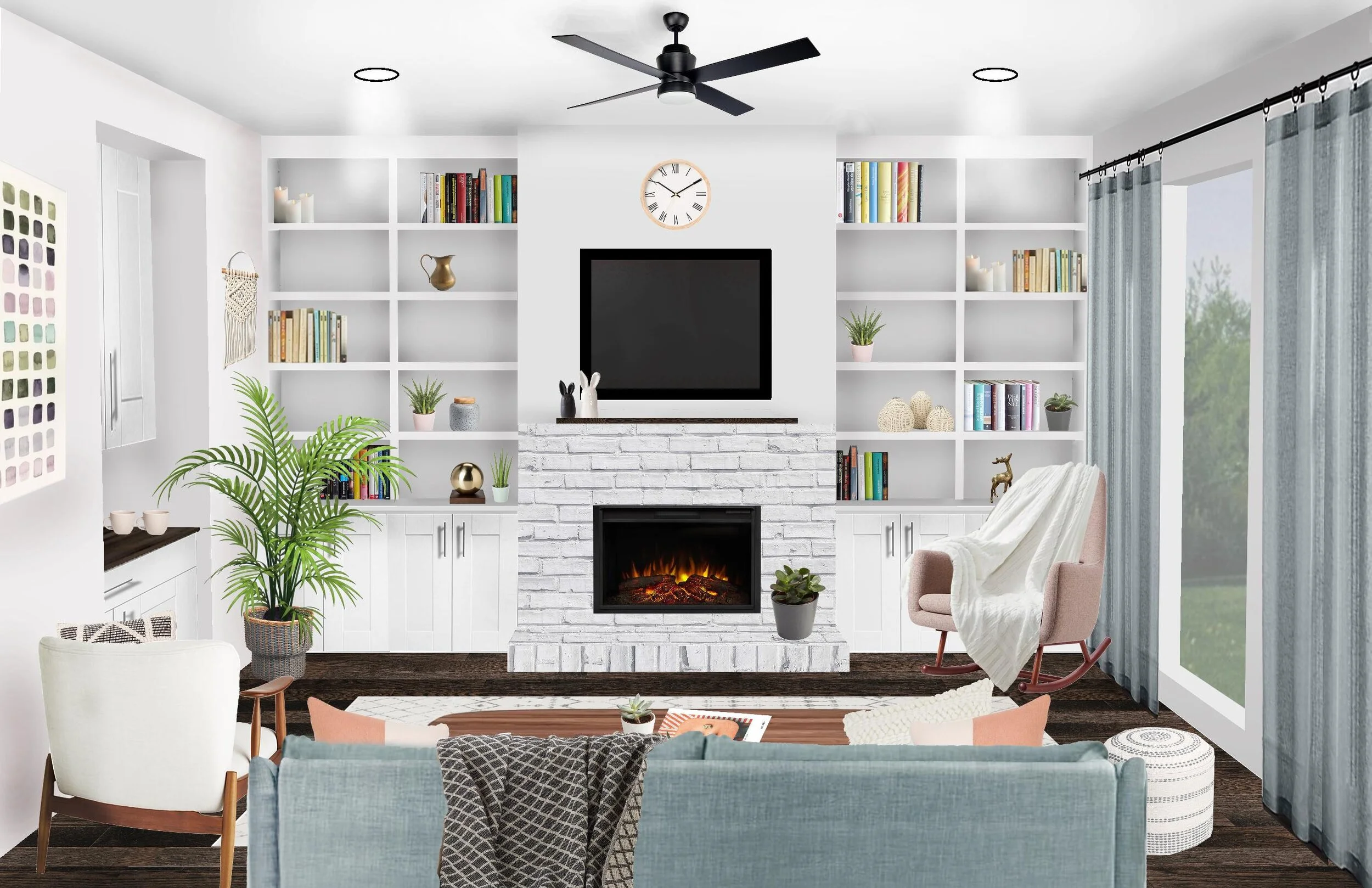 Cozy Neutral Living Space — Elizabeth Goodman Smith