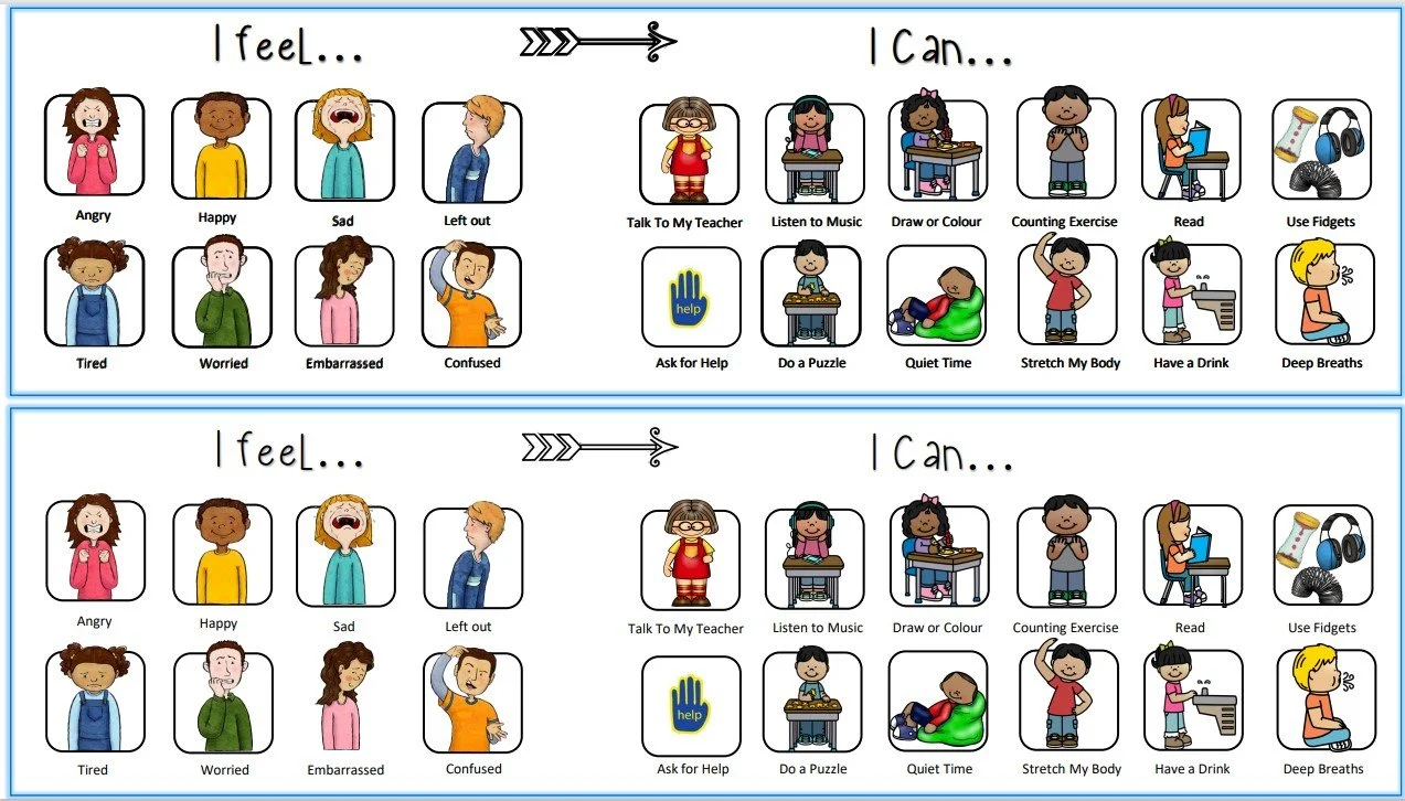 Feelings Desk Strips — Parent's Domain