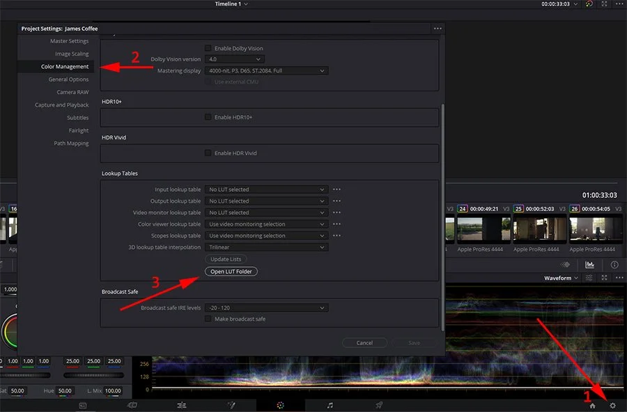 DaVinci Resolve: How to Create, Import and Export a LUT