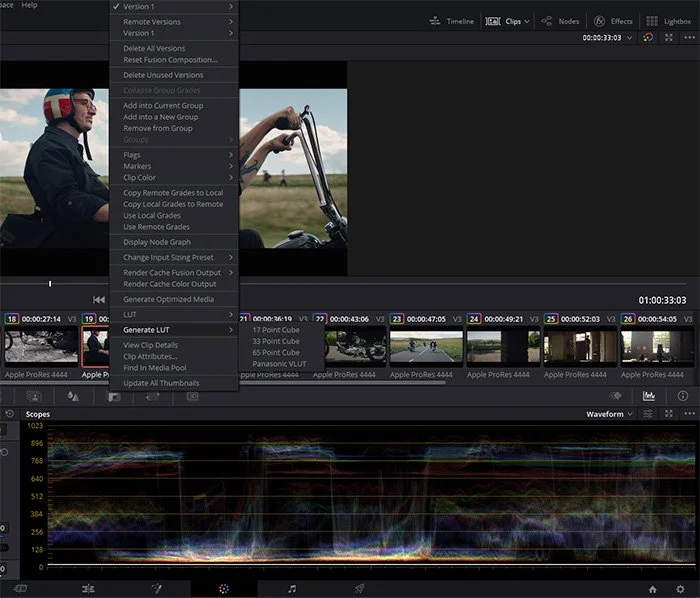 DaVinci Resolve: How to Create, Import and Export a LUT