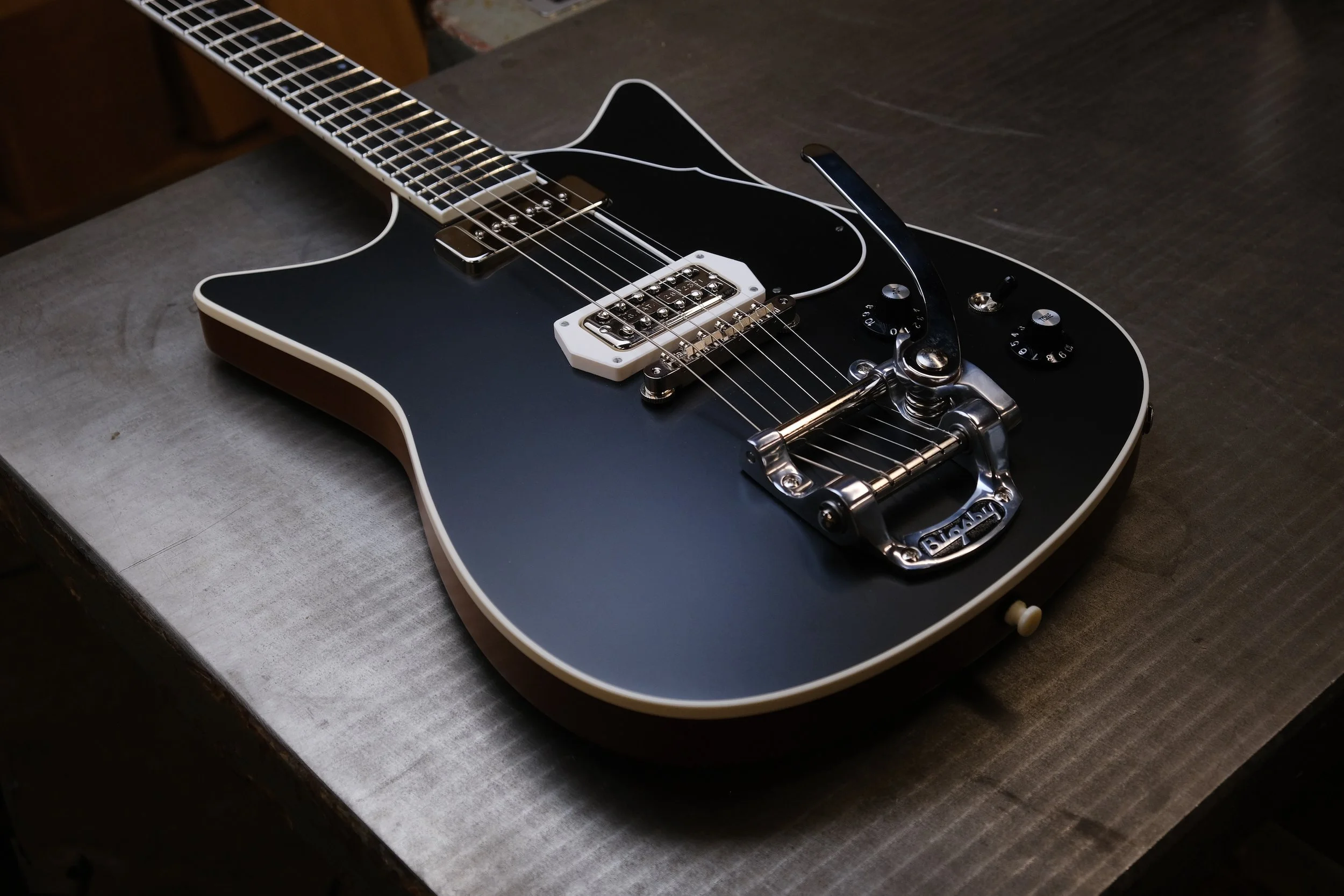 Satin Black - Arcade Model — Frank Brothers Guitar Company
