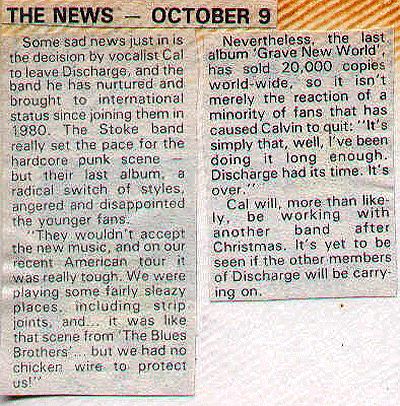 The Downward Spiral: The Story of Discharge's "Grave New World" and its ...