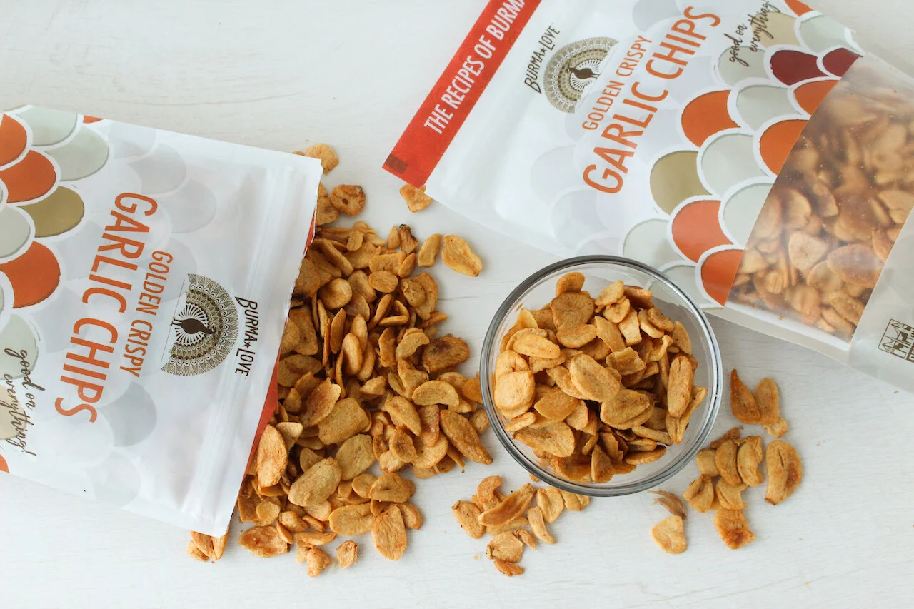 NEW RELEASES - Garlic Chips — Burma Love Foods