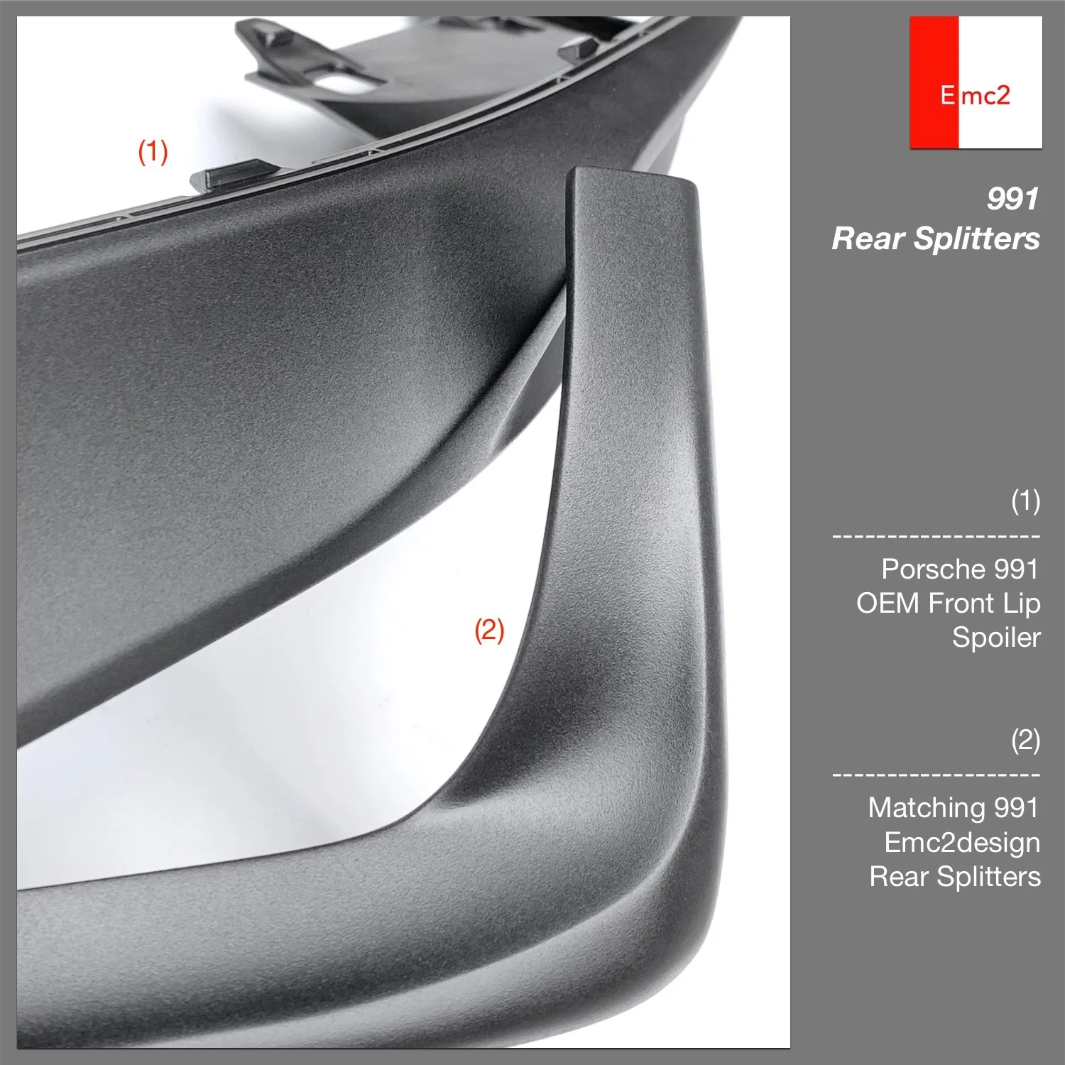 Porsche - 991 Rear Splitters — Emc2design