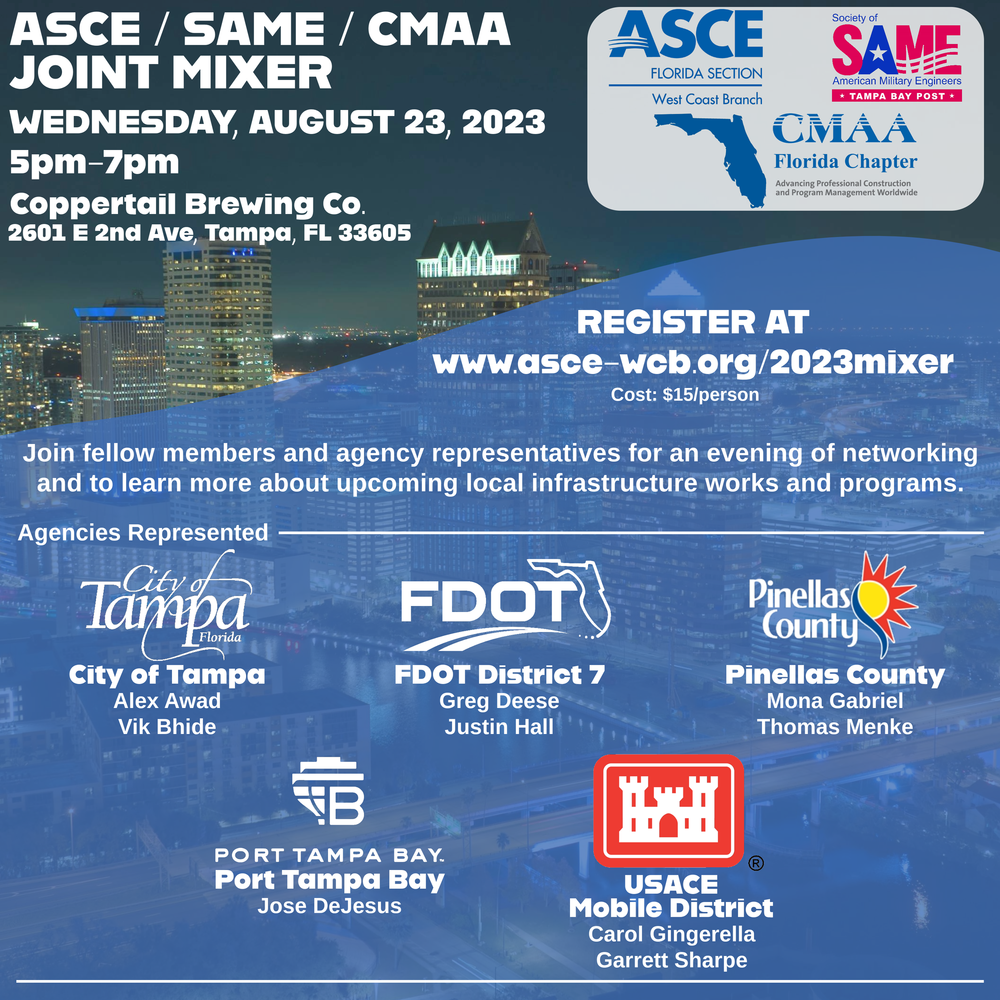 ASCE SAME CMAA Joint Mixer — ASCE West Coast Branch