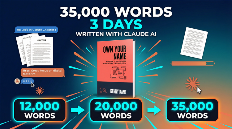 How I Wrote a 35,000-Word Book in Three Days Using Claude AI — Kenny Kane