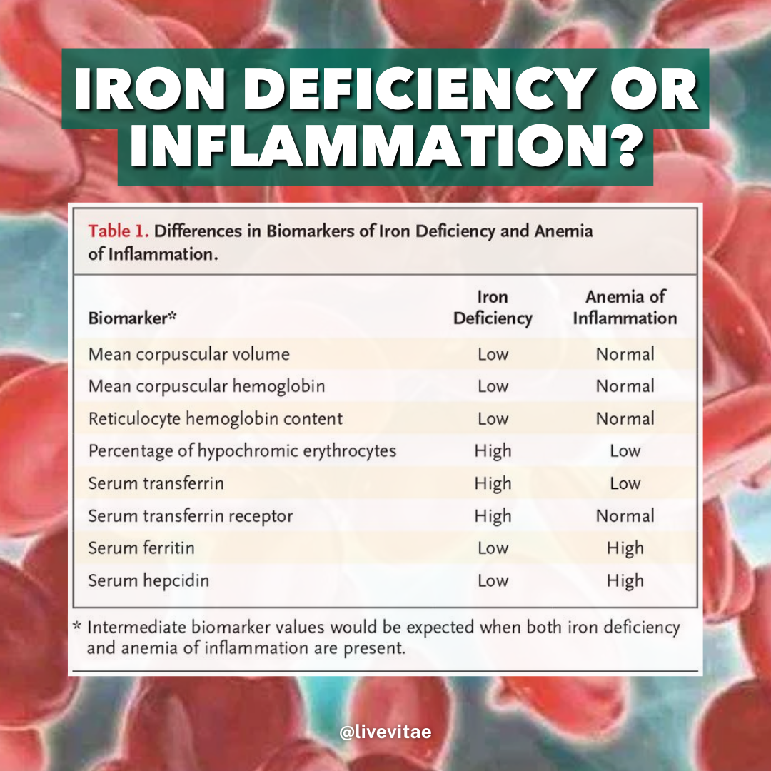 Anemia: Iron deficiency or just inflammation? - Live Vitae
