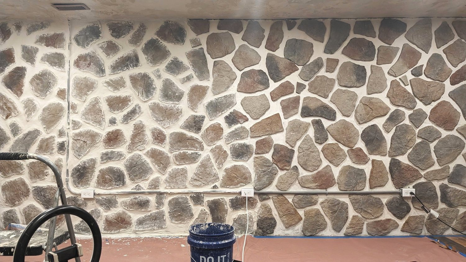 DIY Stone Veneer Installation Guide — Olive & June Home: Bold ...