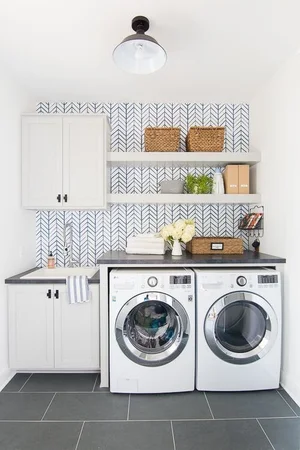 Creating a Functional and Stylish Laundry Room — Olive & June Home ...