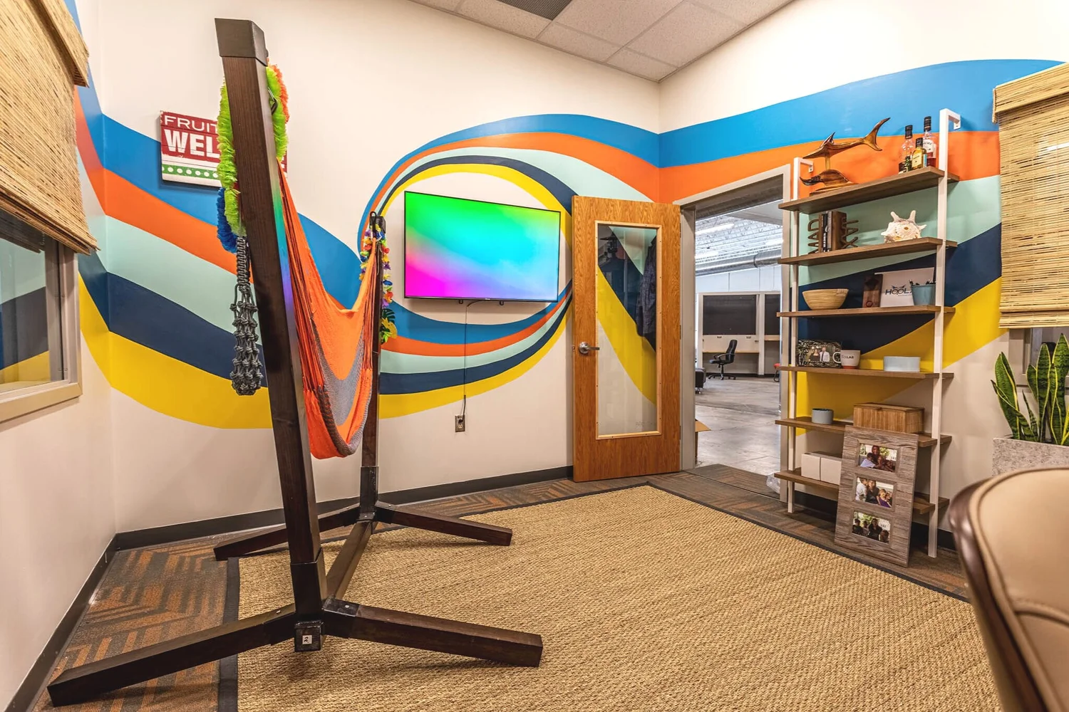 Tropical-Inspired Office Redesign — Olive & June Home: Bold, Functional ...