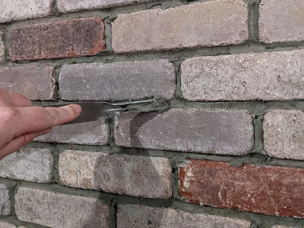 How to Install Brick Veneer — Olive & June Home: DIY Renovation ...