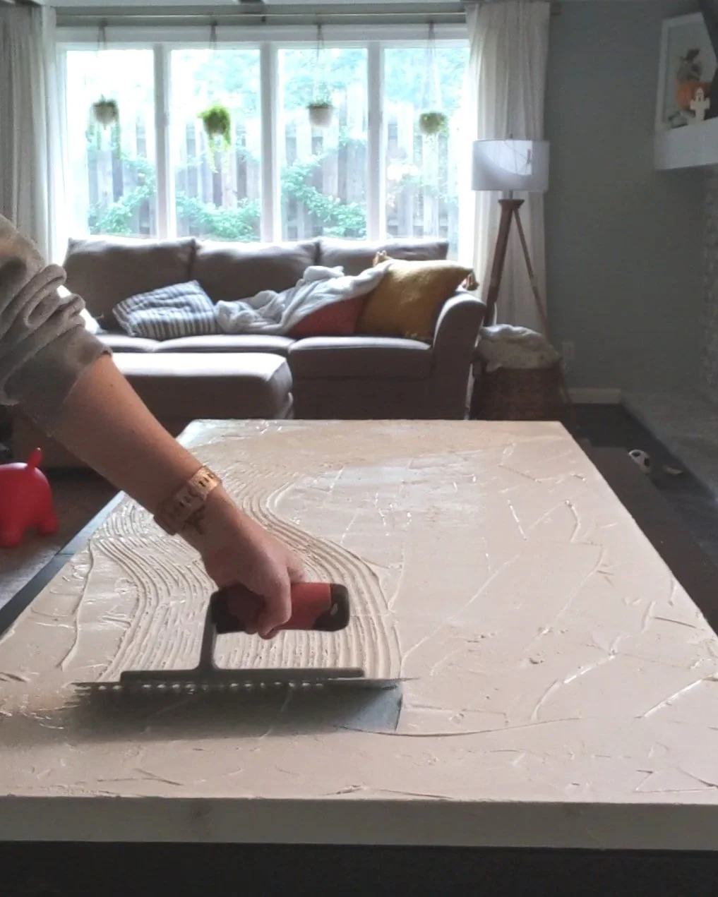 DIY Textured Canvas Art — Olive & June