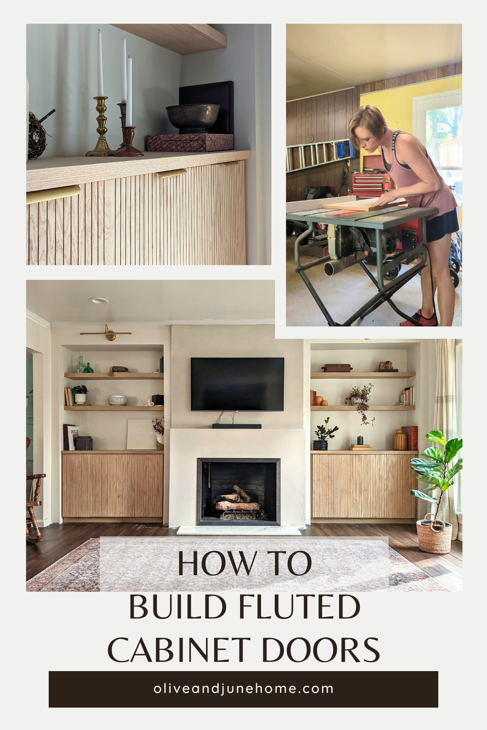 Fluted Cabinet Door DIY — Olive & June Home: Bold, Functional Interior ...