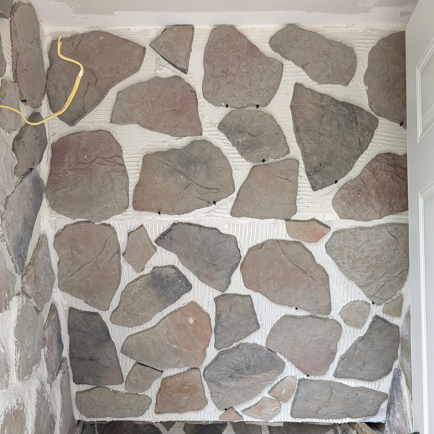 DIY Stone Veneer Installation Guide — Olive & June Home: Bold ...