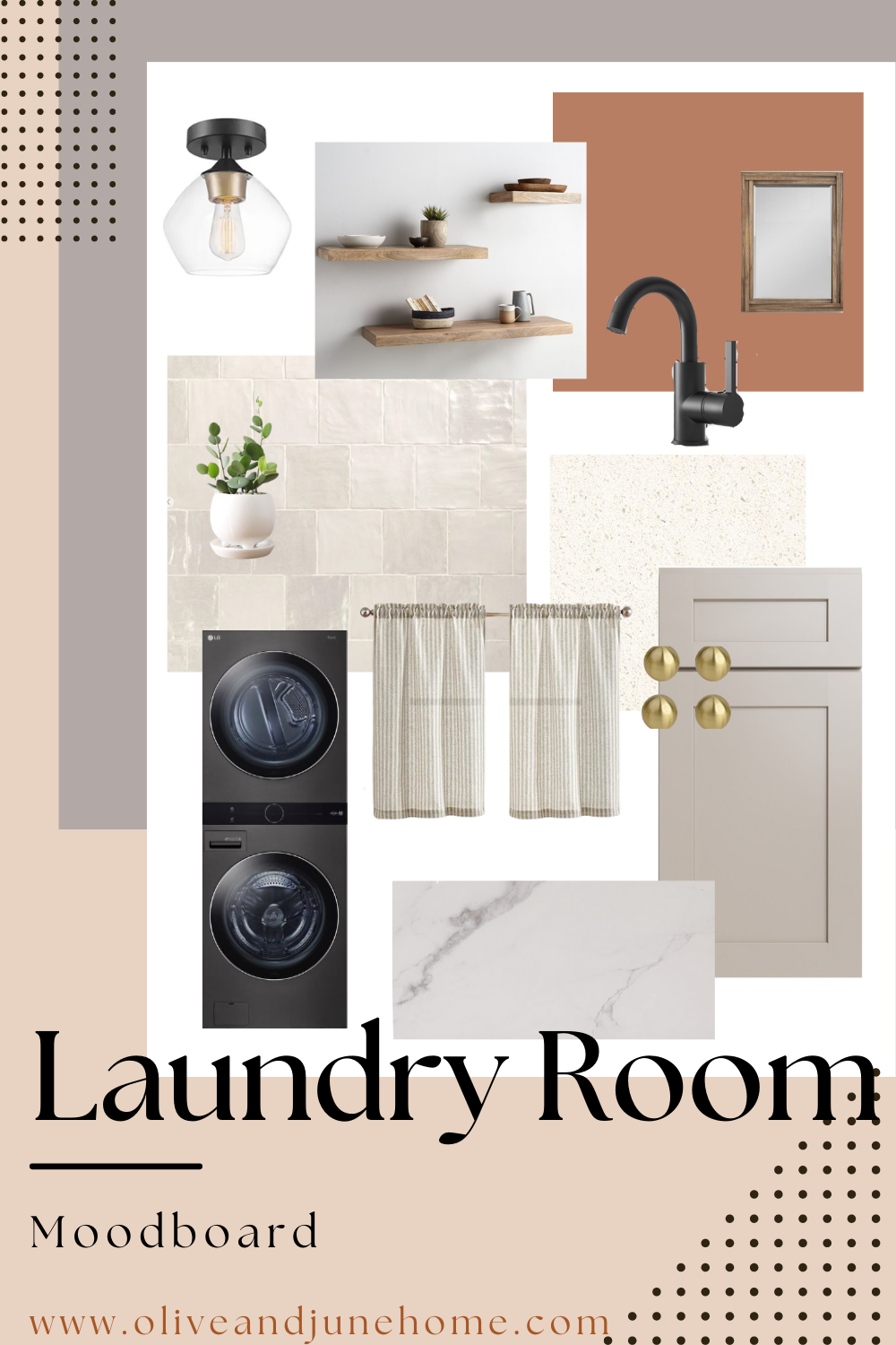 ORC Week 1 - Laundry Room Design Plans — Olive & June Home: Bold ...