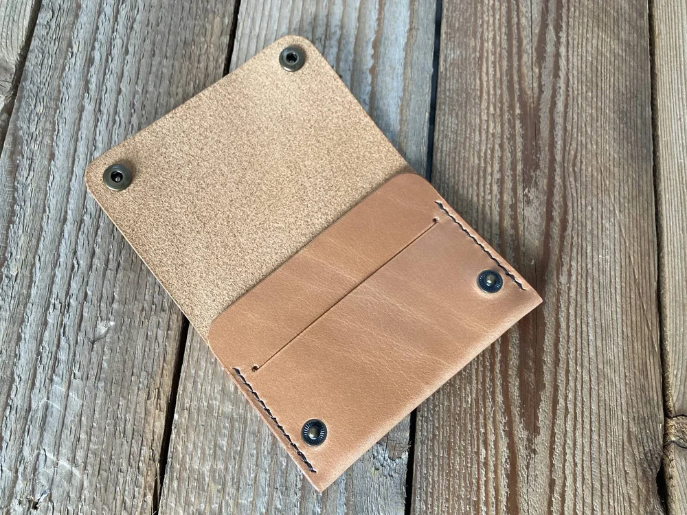 Snap Wallet | Buck Brown — Inkleaf Leather