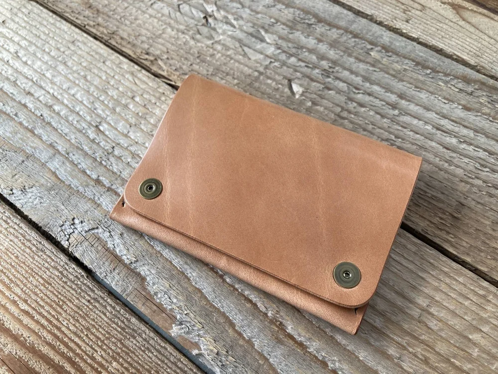 Snap Wallet | Buck Brown — Inkleaf Leather