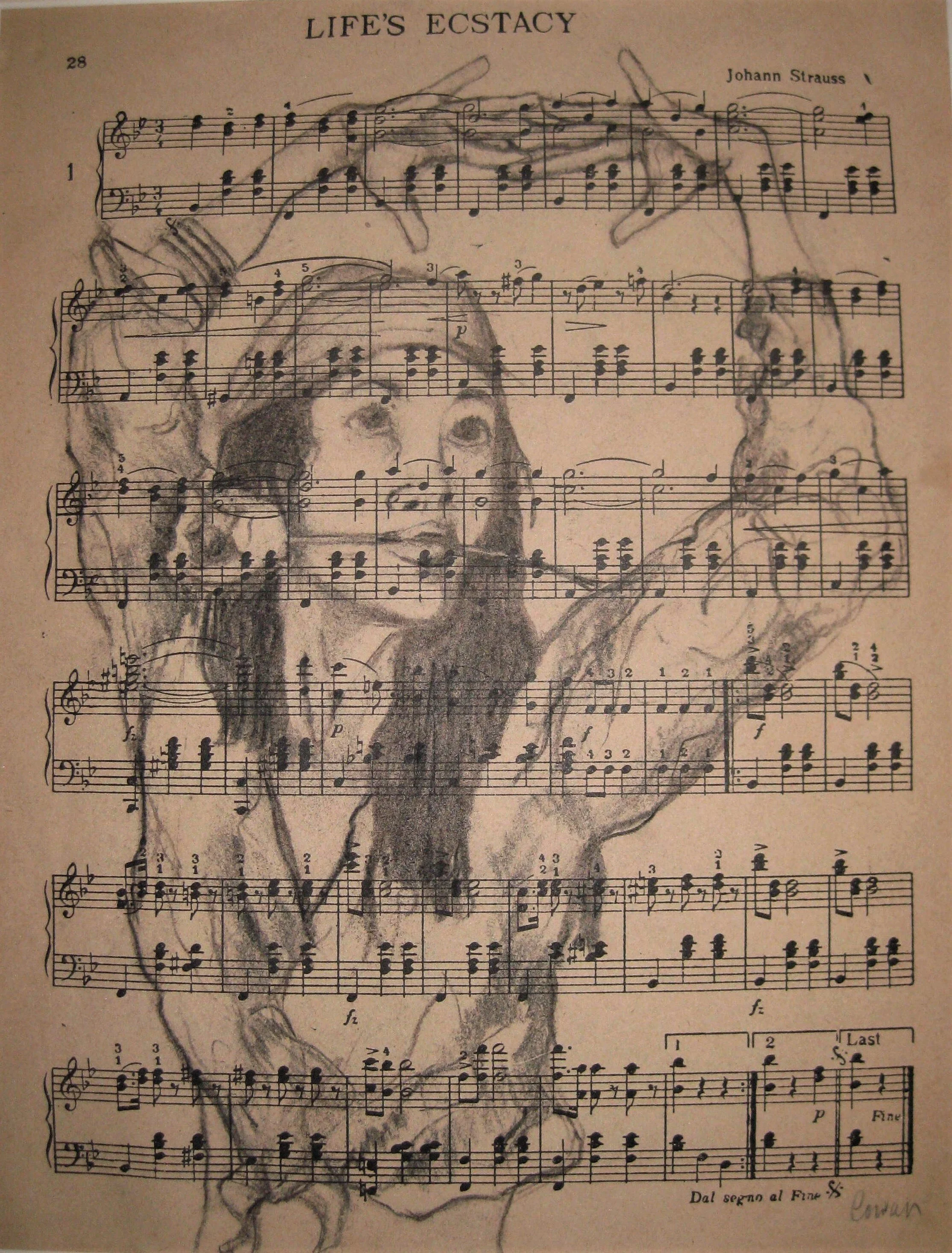 Music Sheet Drawings — Gordon Cowan