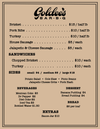 Menu — Goldee’s Barbecue