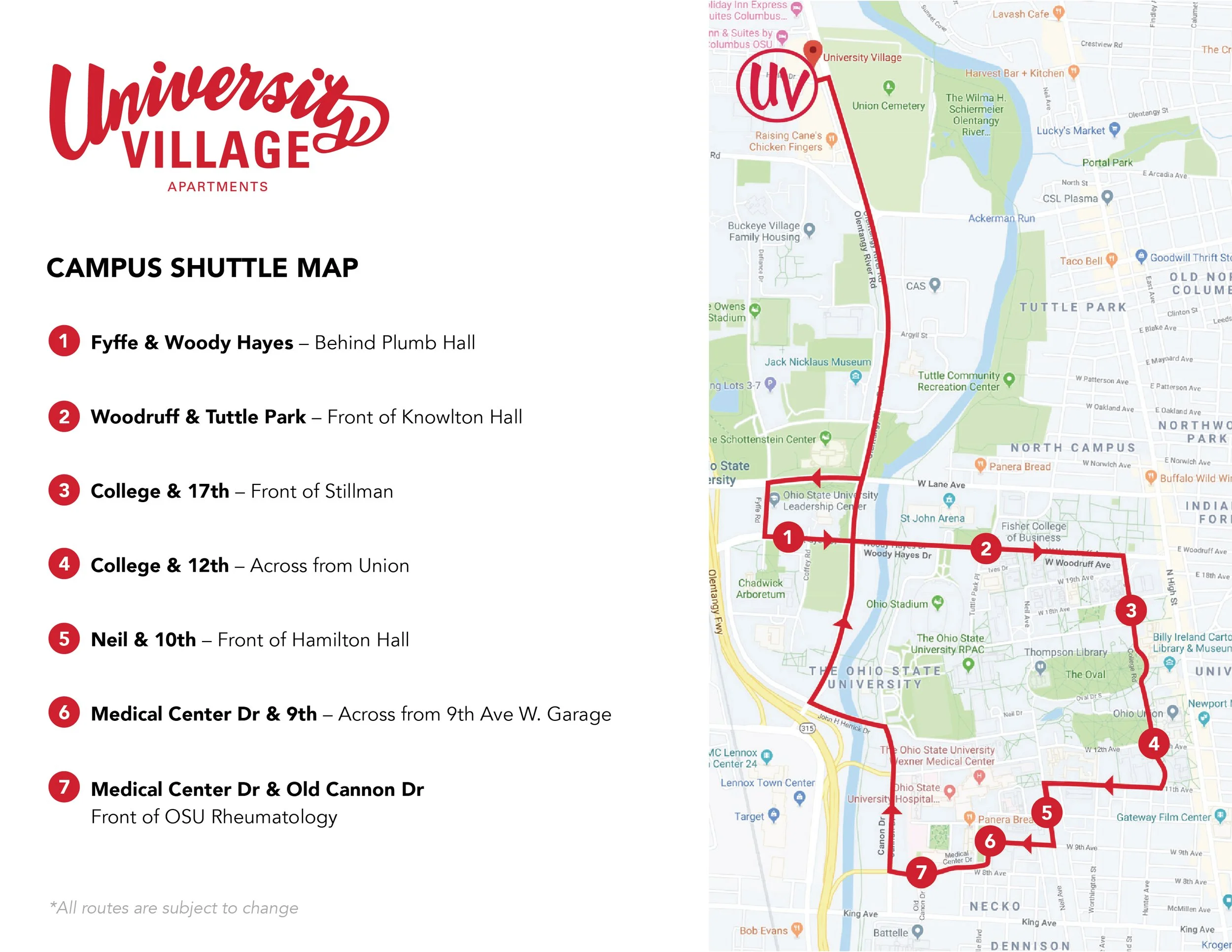 University Village Apartments - Near Ohio State University