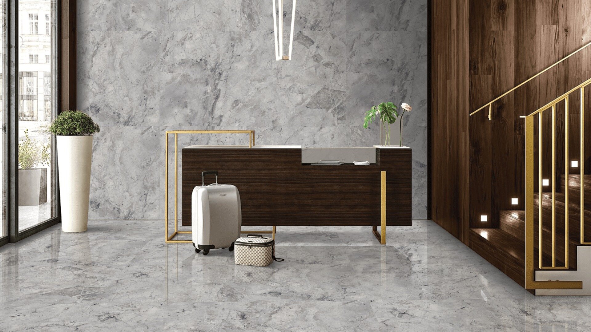 Nebula High Gloss Porcelain Tiles - 60x120cm — Sapphire Tiles