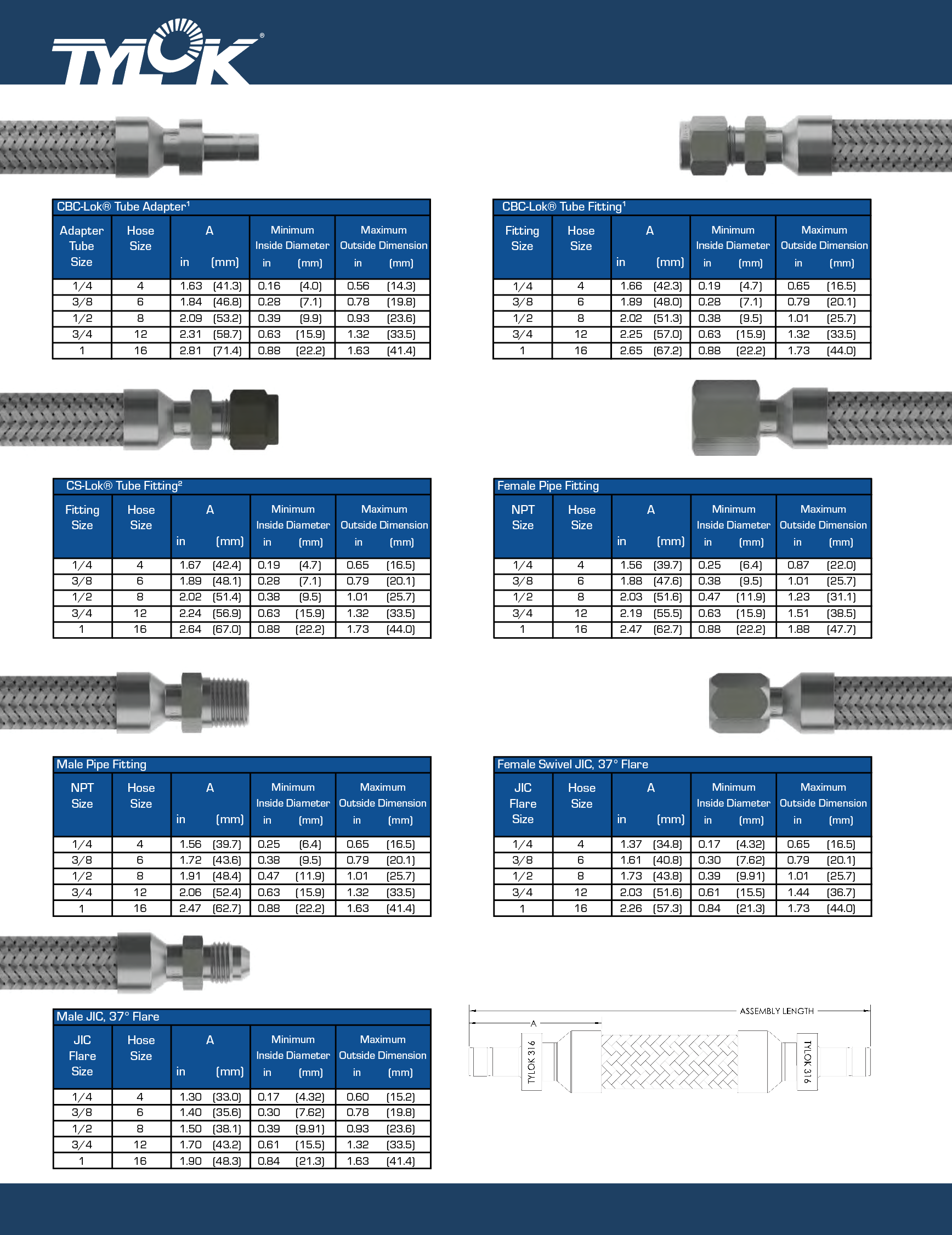 Tylok Hose & Connectors - Flexible Metal Hose