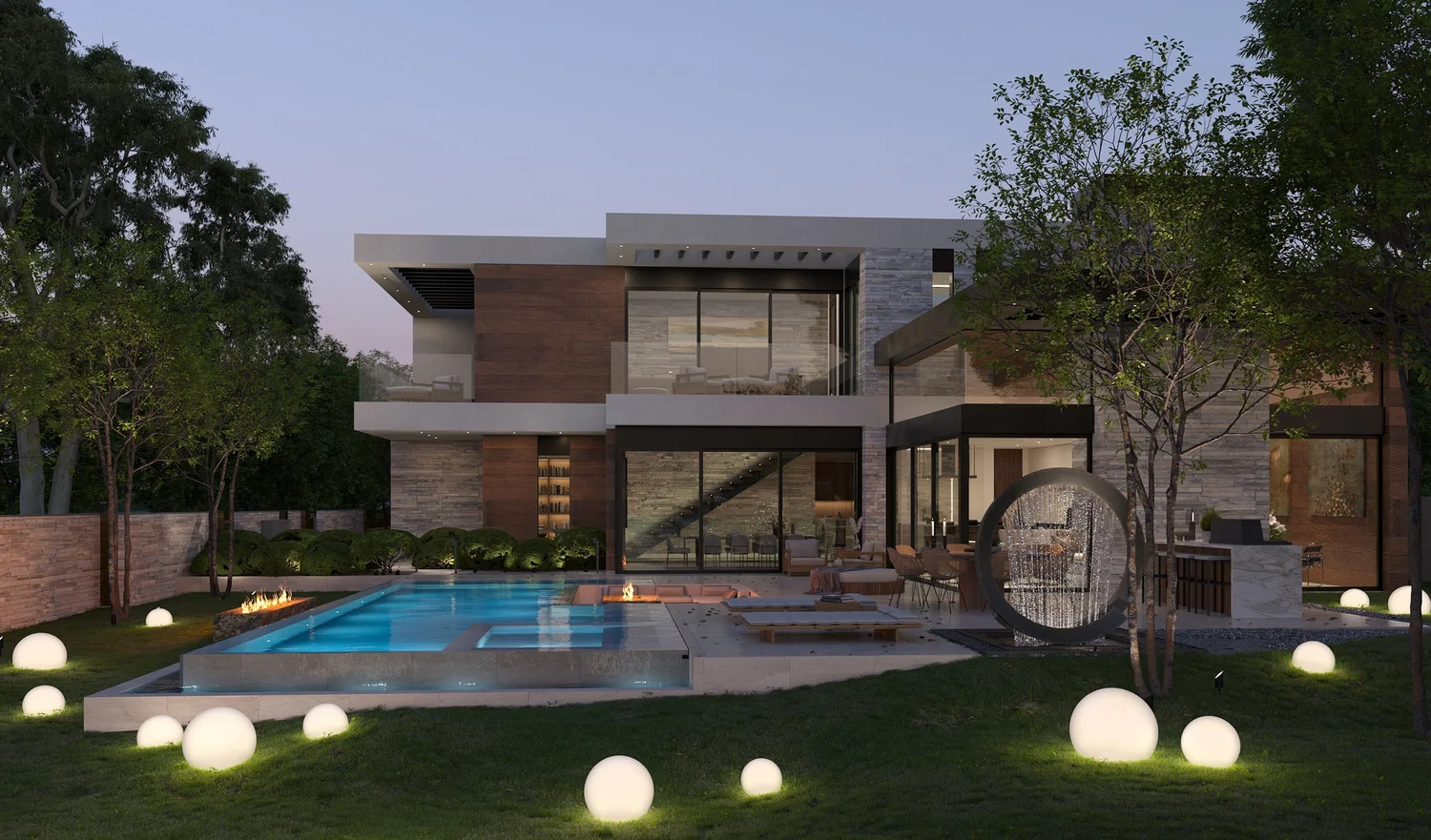 bonhill, a modern brentwood, los angeles home for luxury resort style ...