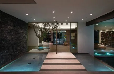 modern architectural designs featuring water both indoors and out at ...