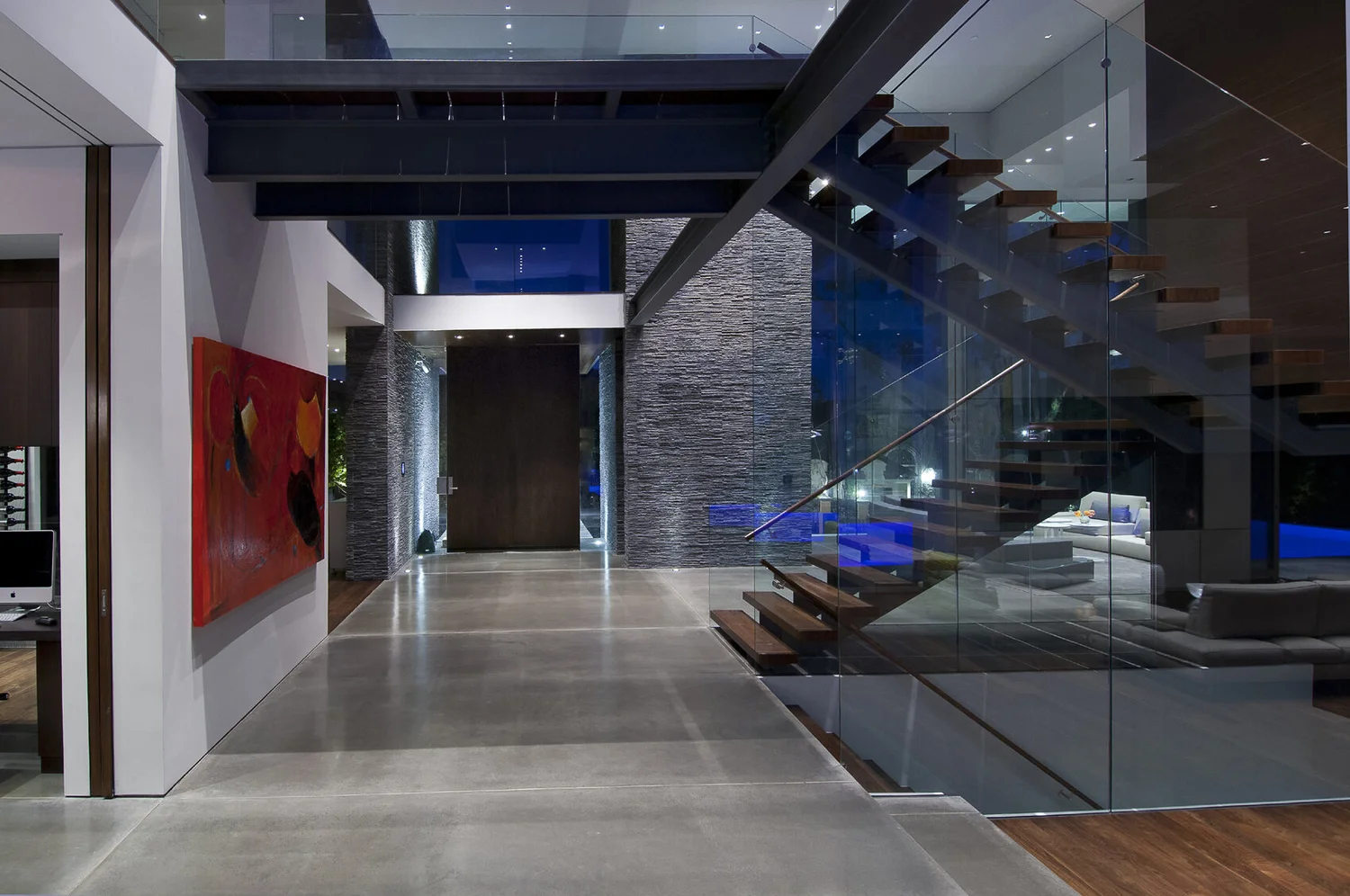 summit house, a sustainable beverly hills luxury home with modern glass ...