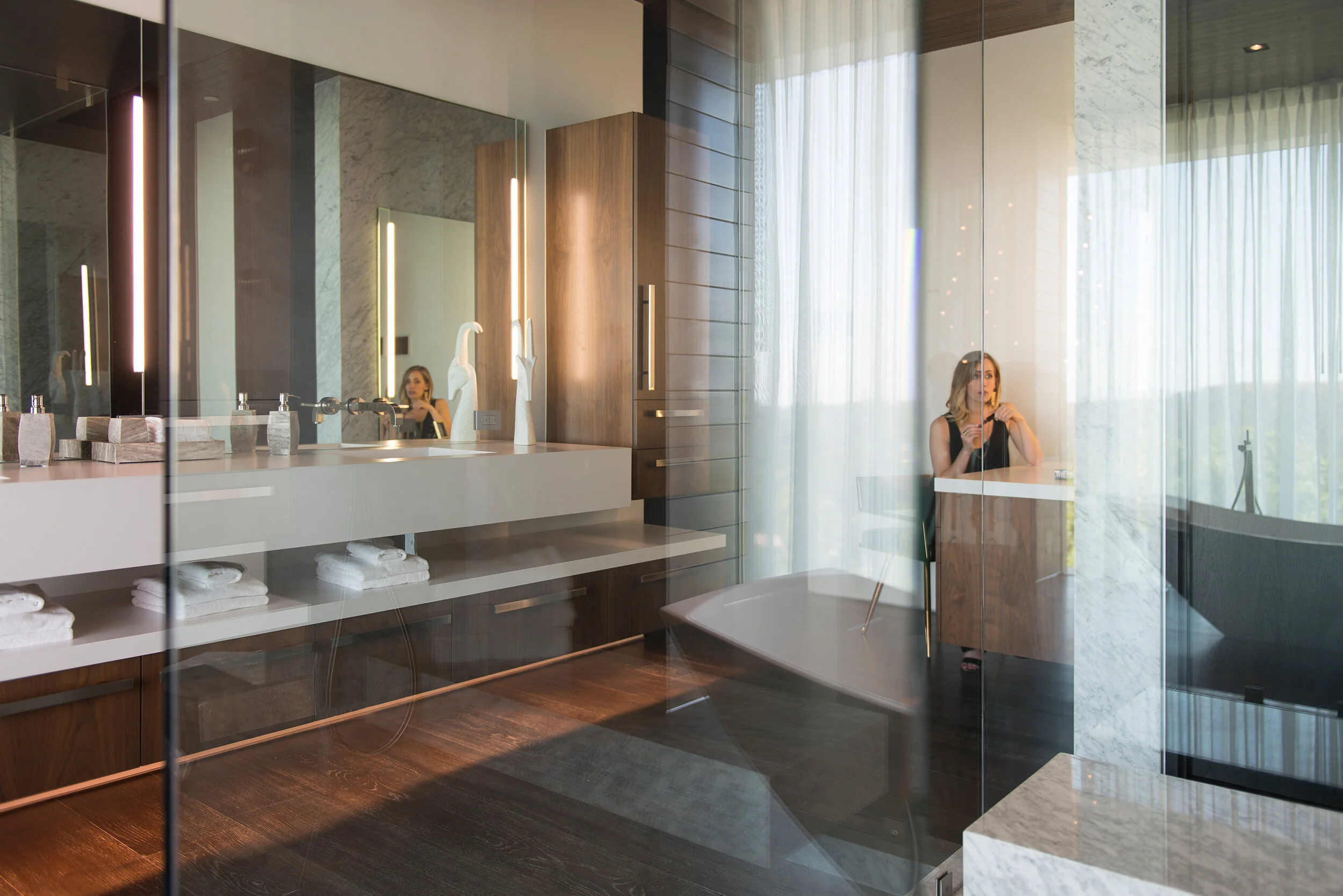 modern master suites, baths | whipple russell architects