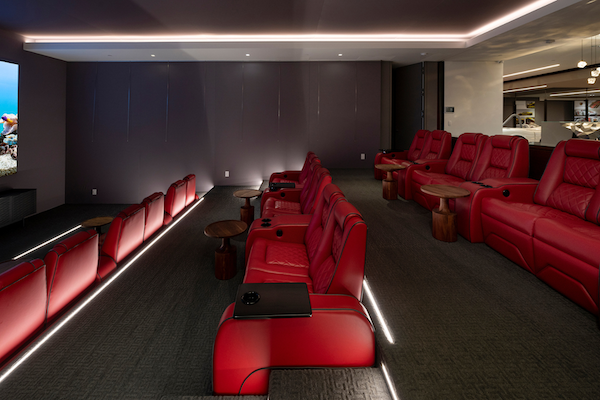 elevating home entertainment: luxury home theaters in modern resort ...