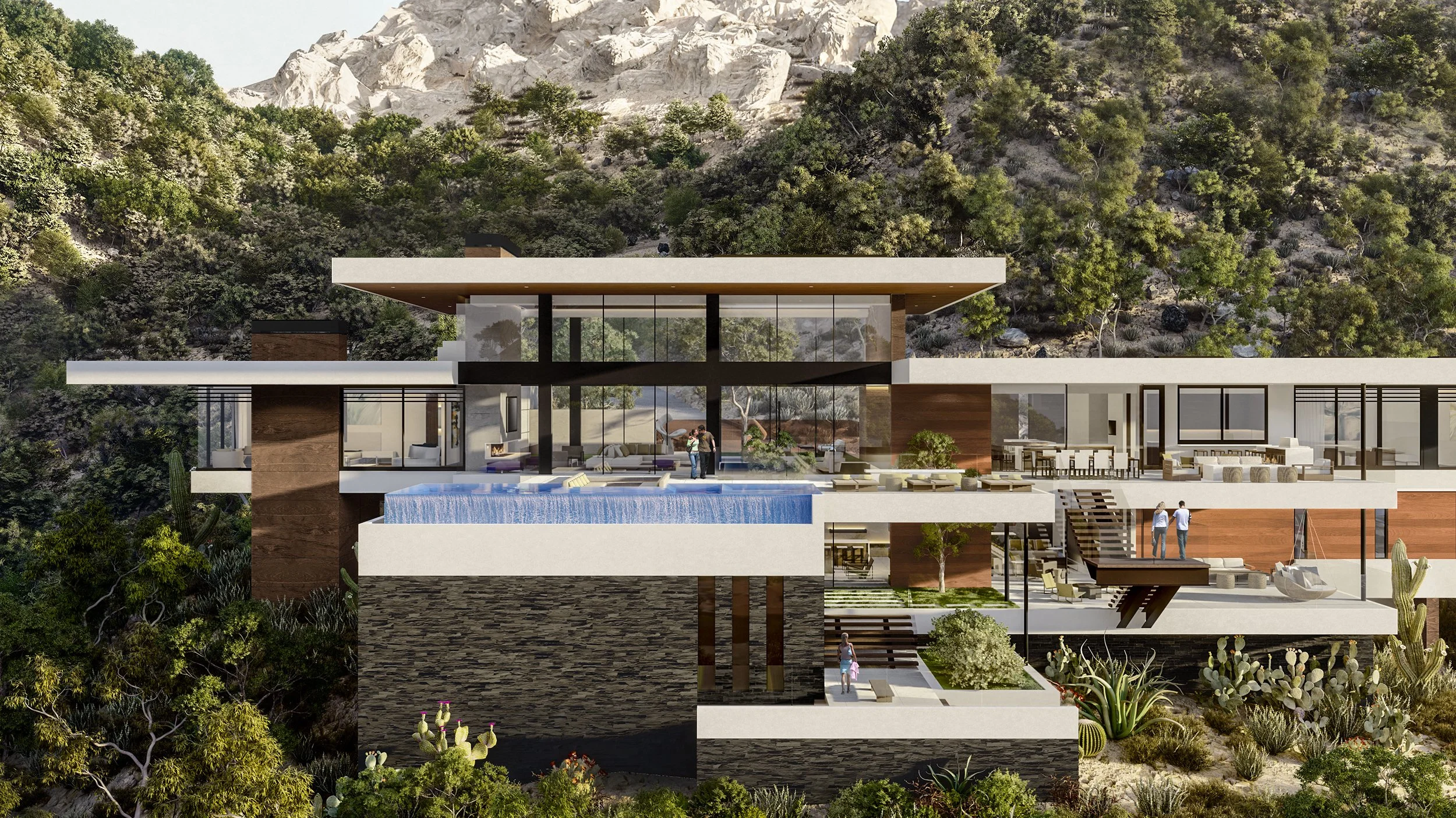 paradise valley, a luxury hillside desert home in scottsdale, arizona ...