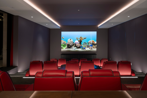 elevating home entertainment: luxury home theaters in modern resort ...