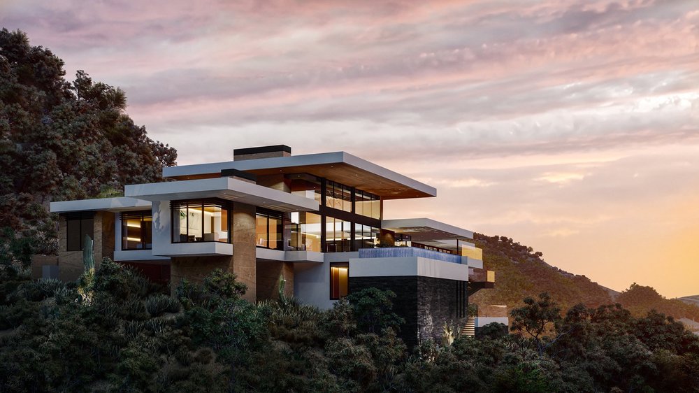 paradise valley, a luxury hillside desert home in scottsdale, arizona ...