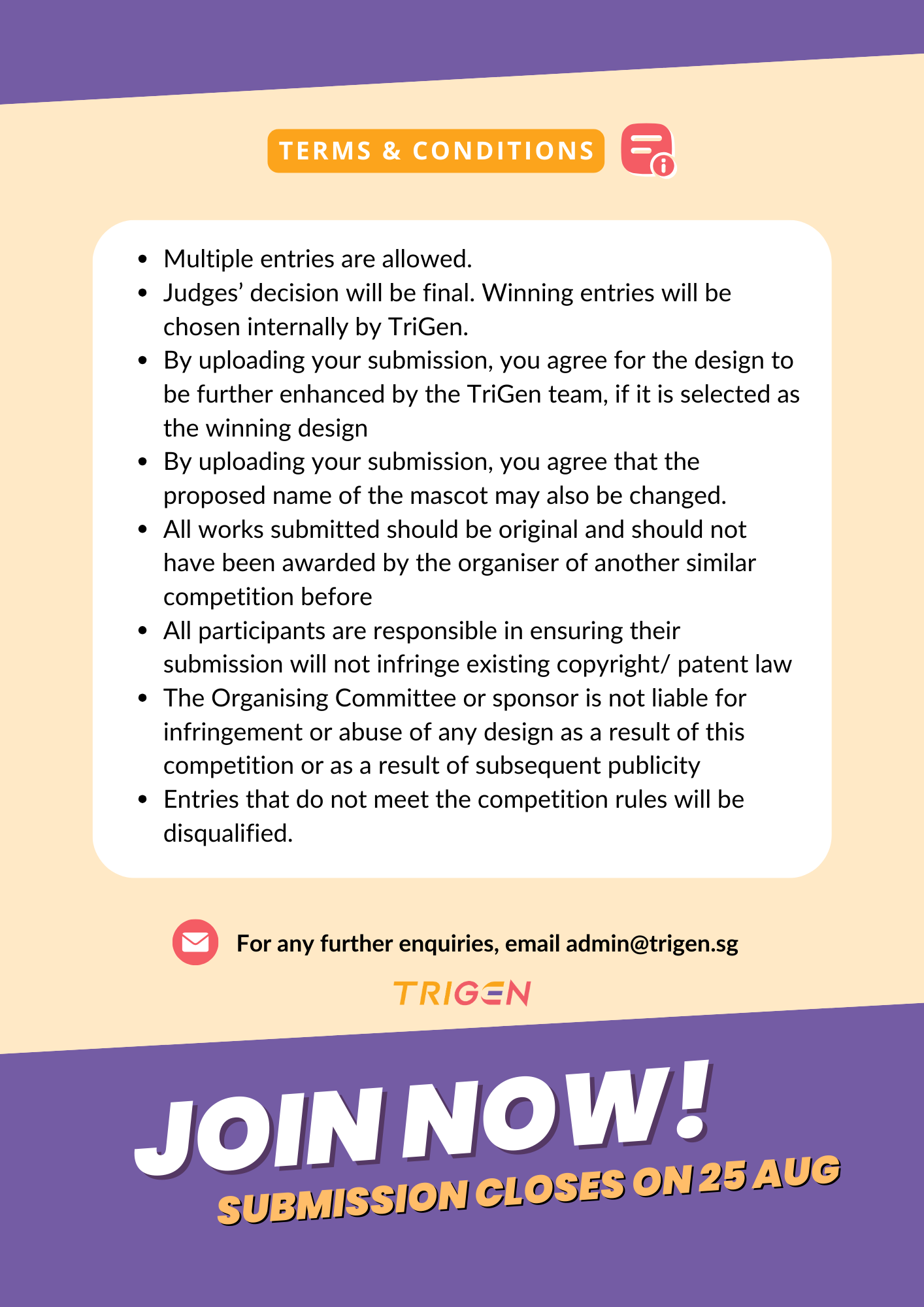 Mascot Design Competition 3 of 3 — TRIGEN — Trigenerational Homecare