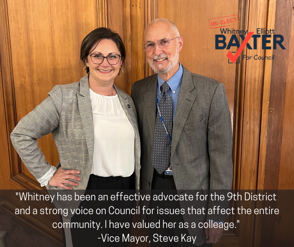 Gallery 1 — Whitney Elliott Baxter for 9th District Council - Lexington ...