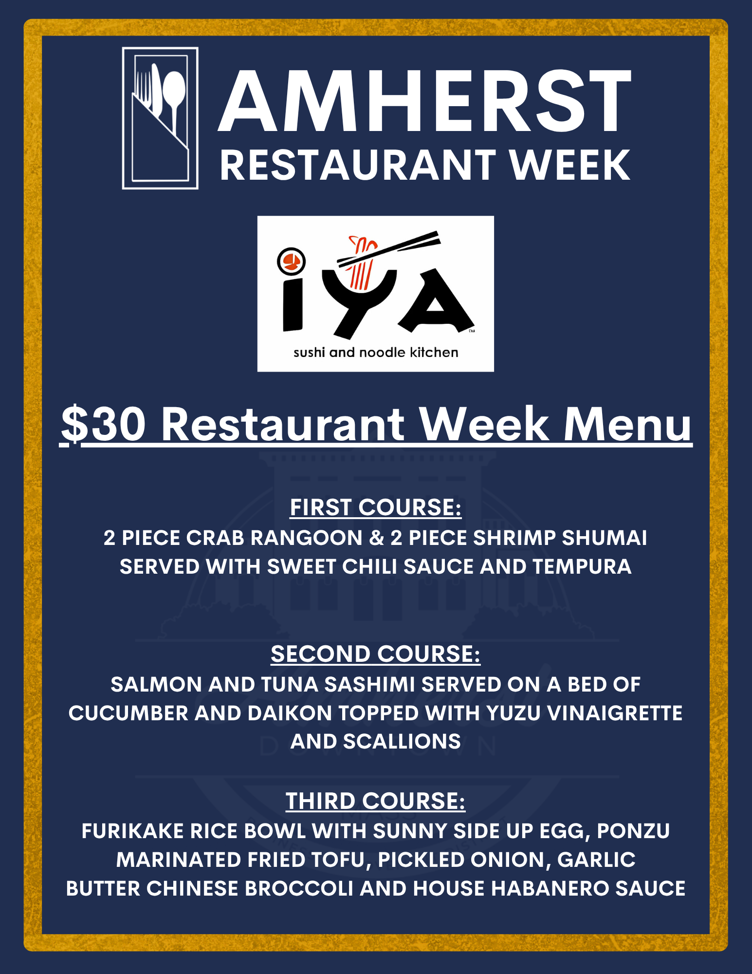Restaurant Week — Downtown Amherst