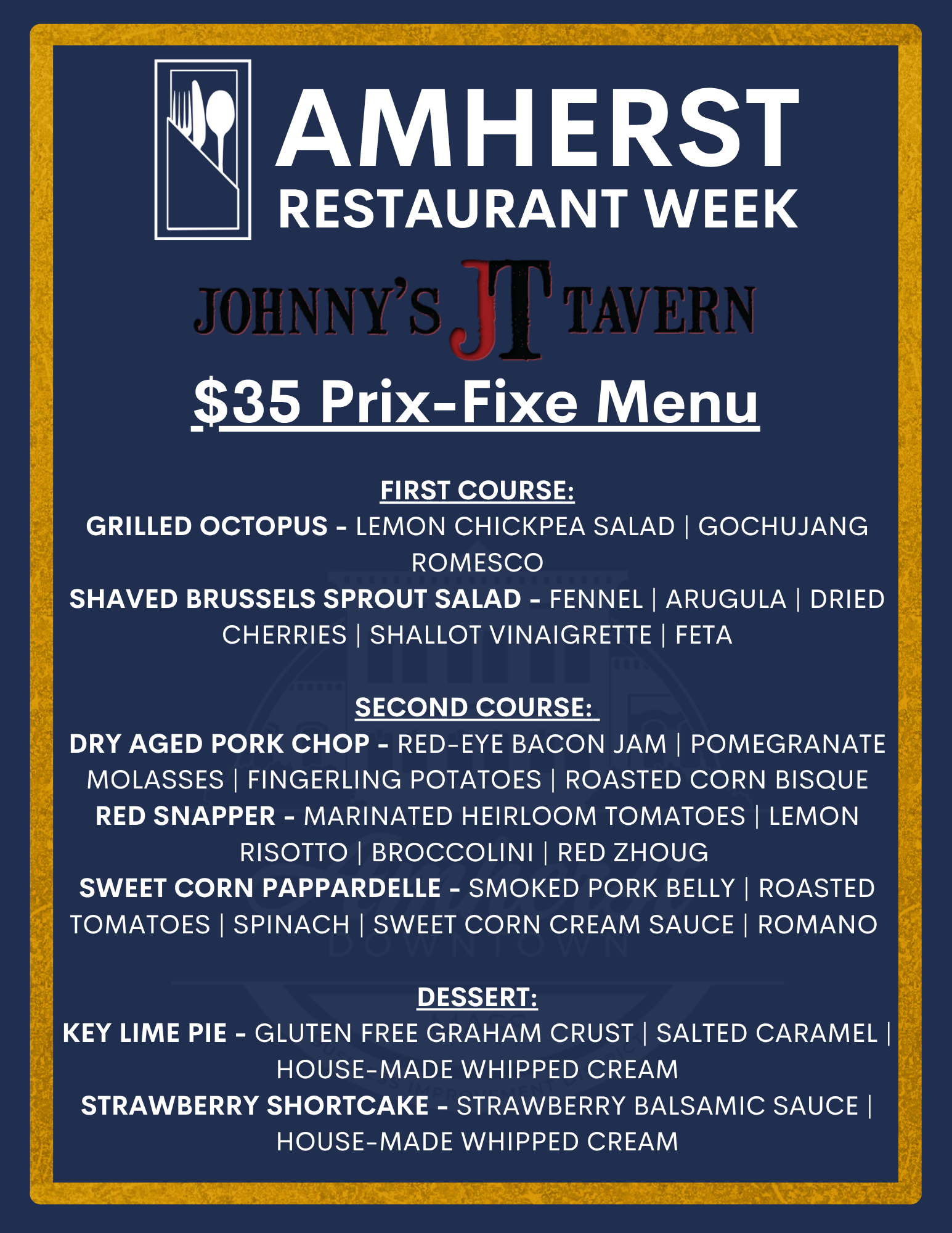 Restaurant Week — Downtown Amherst