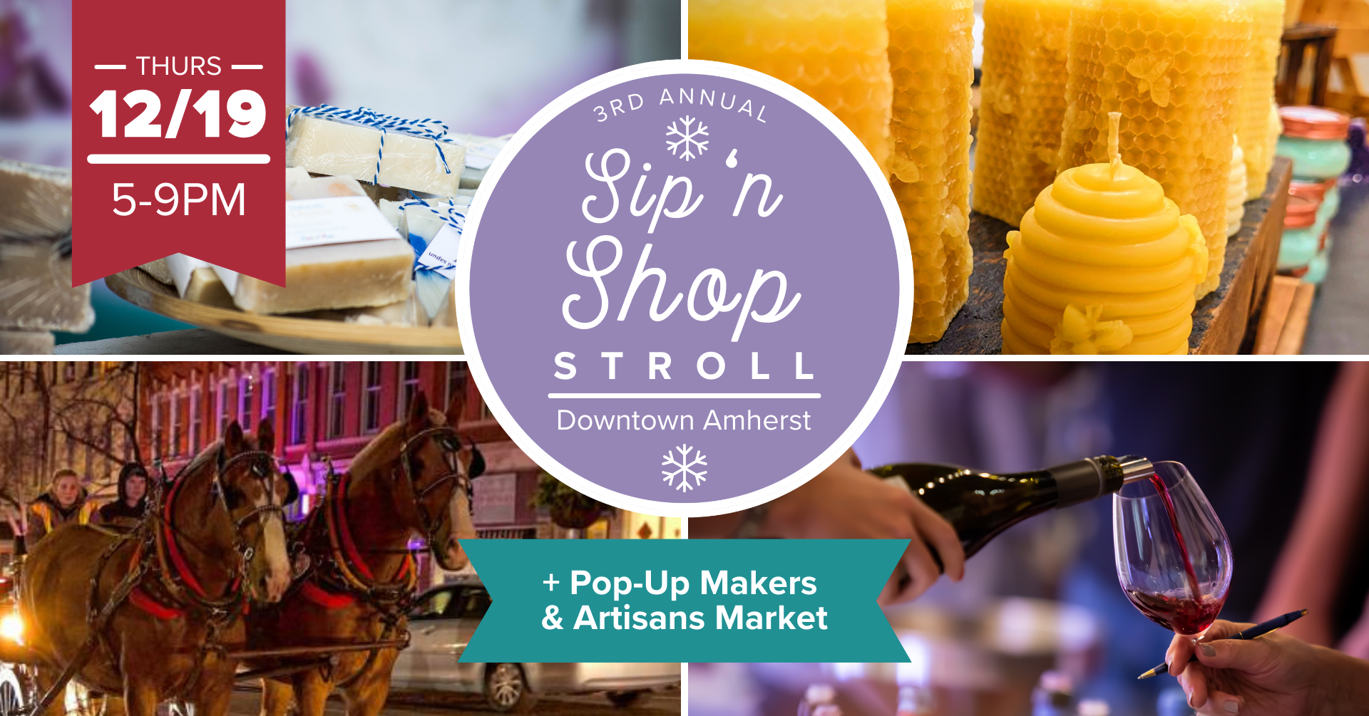 Third Annual Sip 'n Shop Stroll — Downtown Amherst