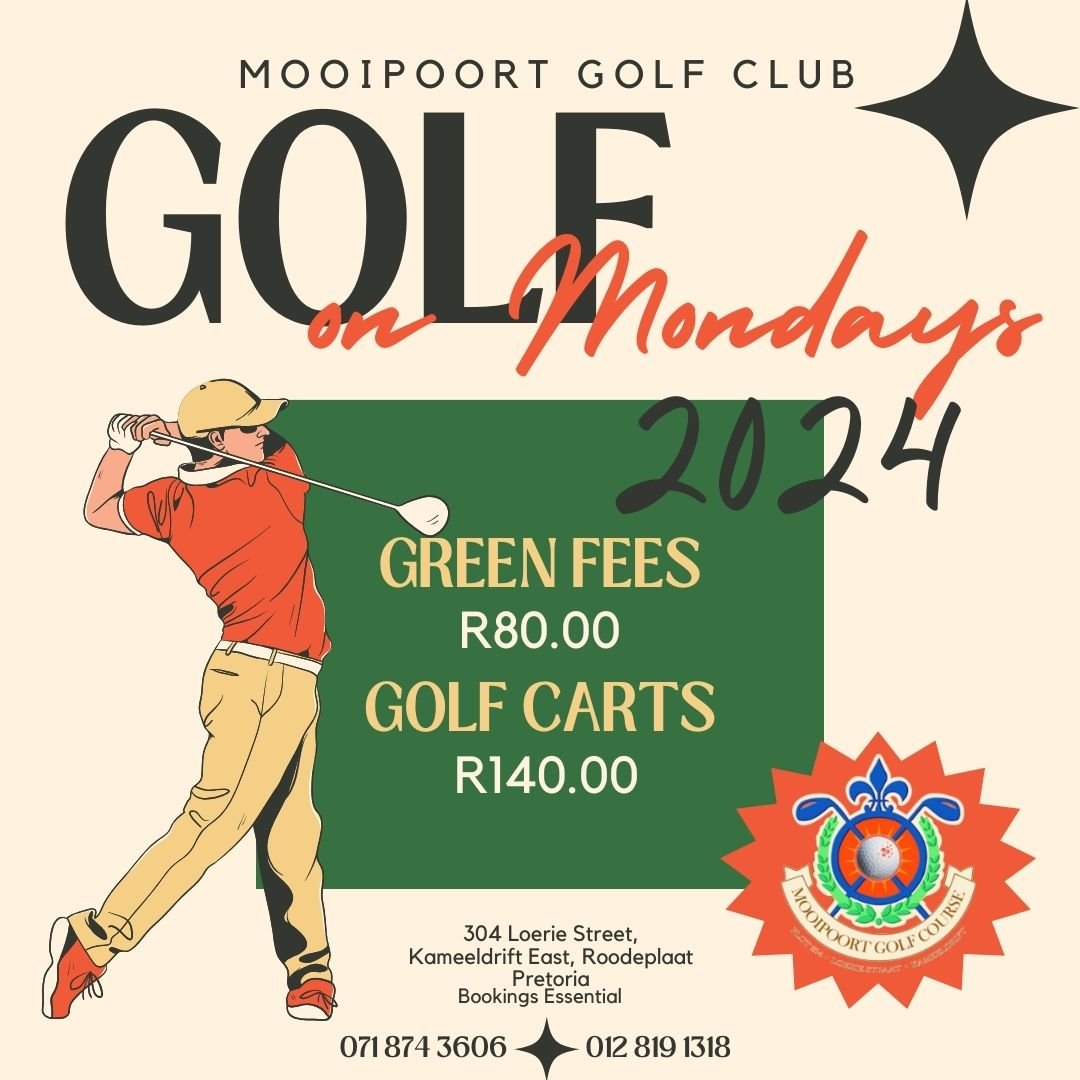 Golf Fees — Mooipoort Golf Club