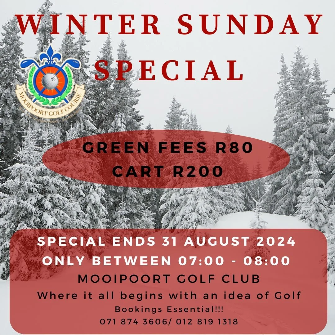 Golf Fees — Mooipoort Golf Club