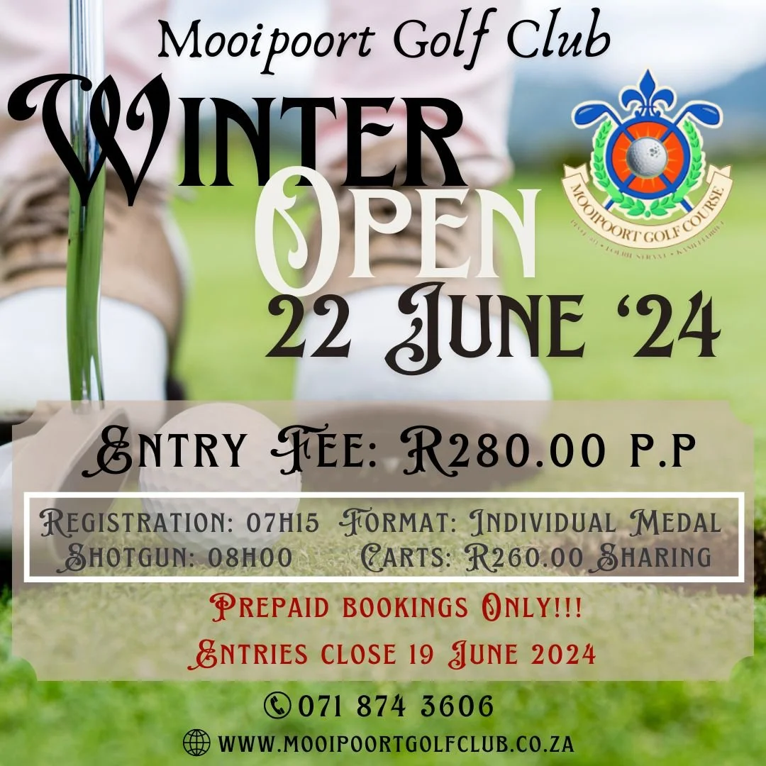 Golf Fees — Mooipoort Golf Club