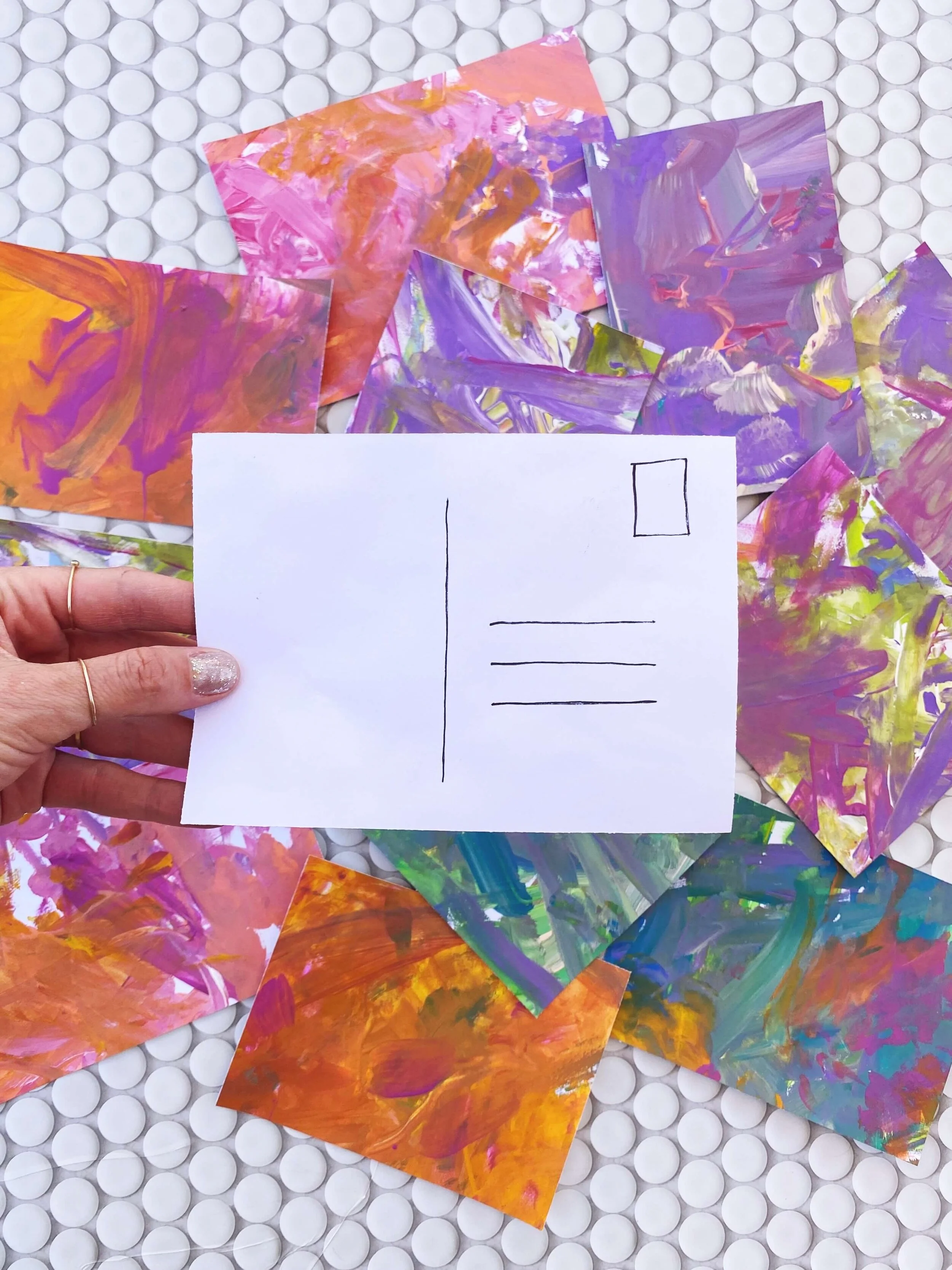 Toddler Painted Postcards — Always & Whatever