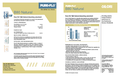 ChemTek B80 Natural Bleaching Clay — Chem Tek